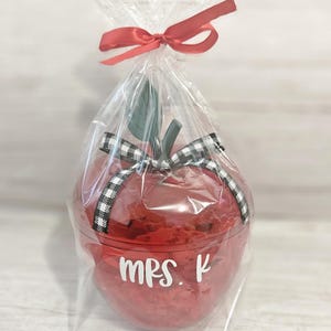 Apple Gift Card Holder Teacher Appreciation Gift Personalized Teacher ...