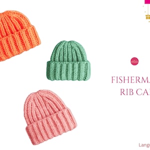 Very Easy to Make Fisherman Rib Cap- Chunky Rib Cap- Very Beautiful Cap ...