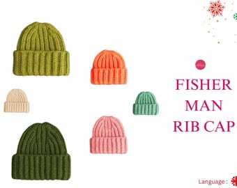 Very Easy to Make Fisherman Rib Cap- Chunky Rib Cap- Very Beautiful Cap ...