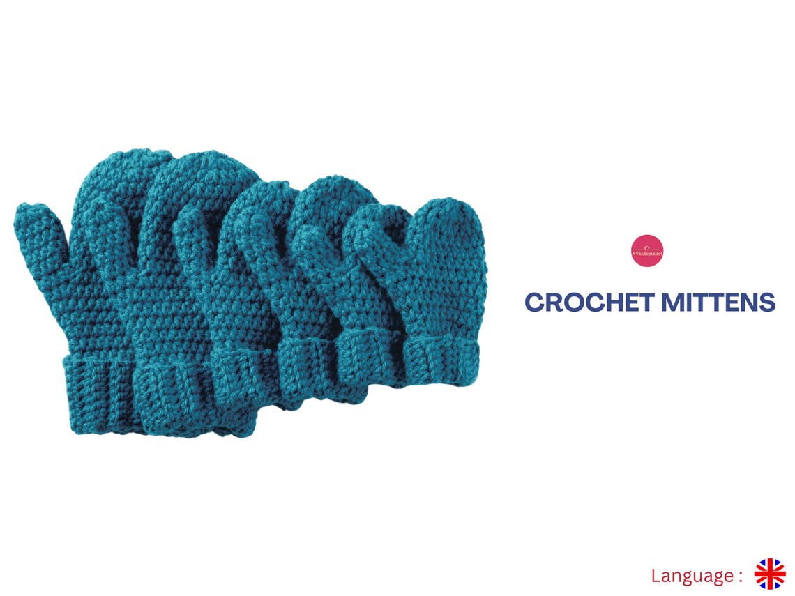 Cozy Crochet Mittens Pattern- All Family Mittens- Easy to Make Crochet ...