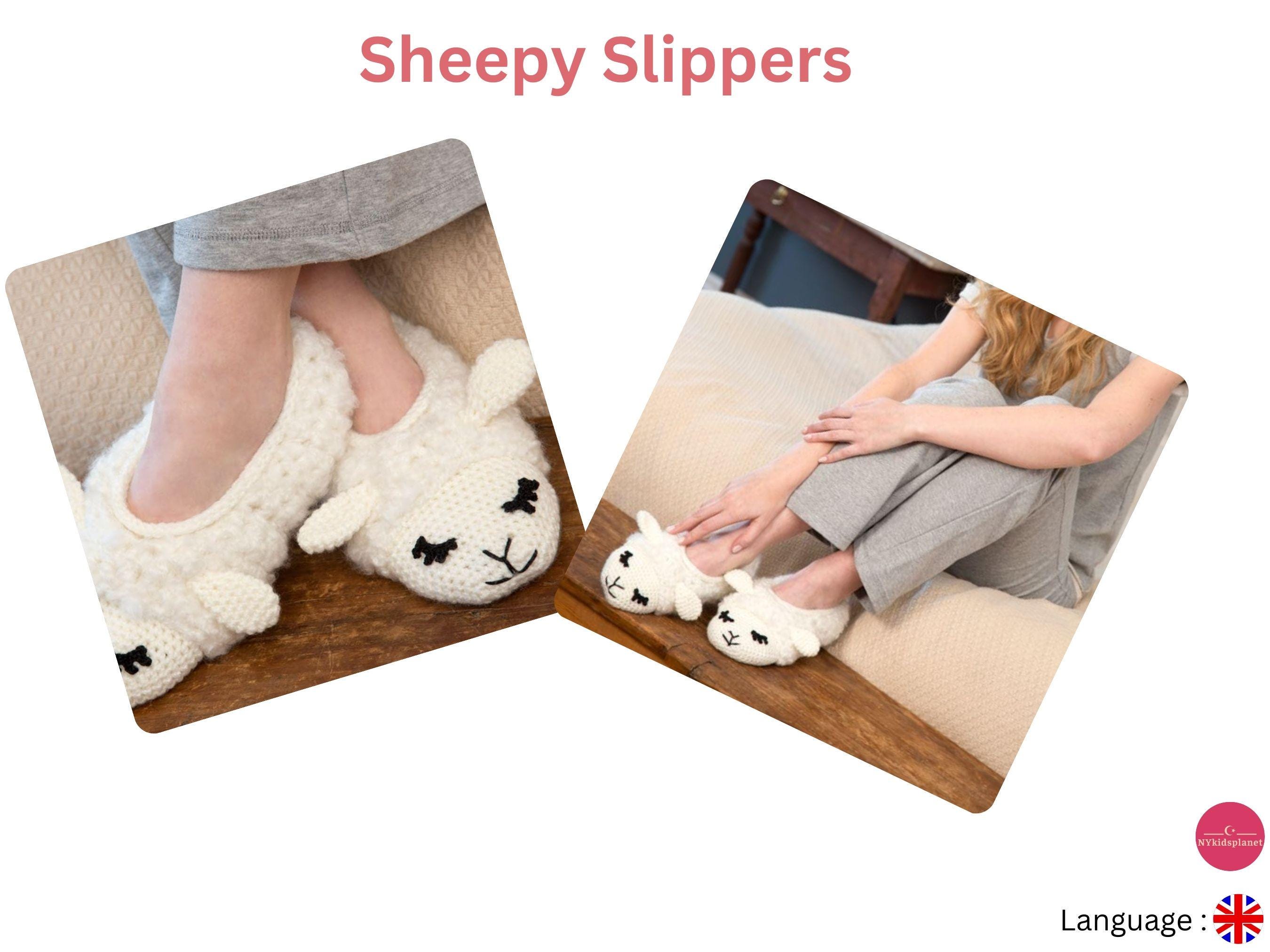 Sheepy Slippers- Slippers for Indoor Wear- Ladies Sheep Type Slipper ...