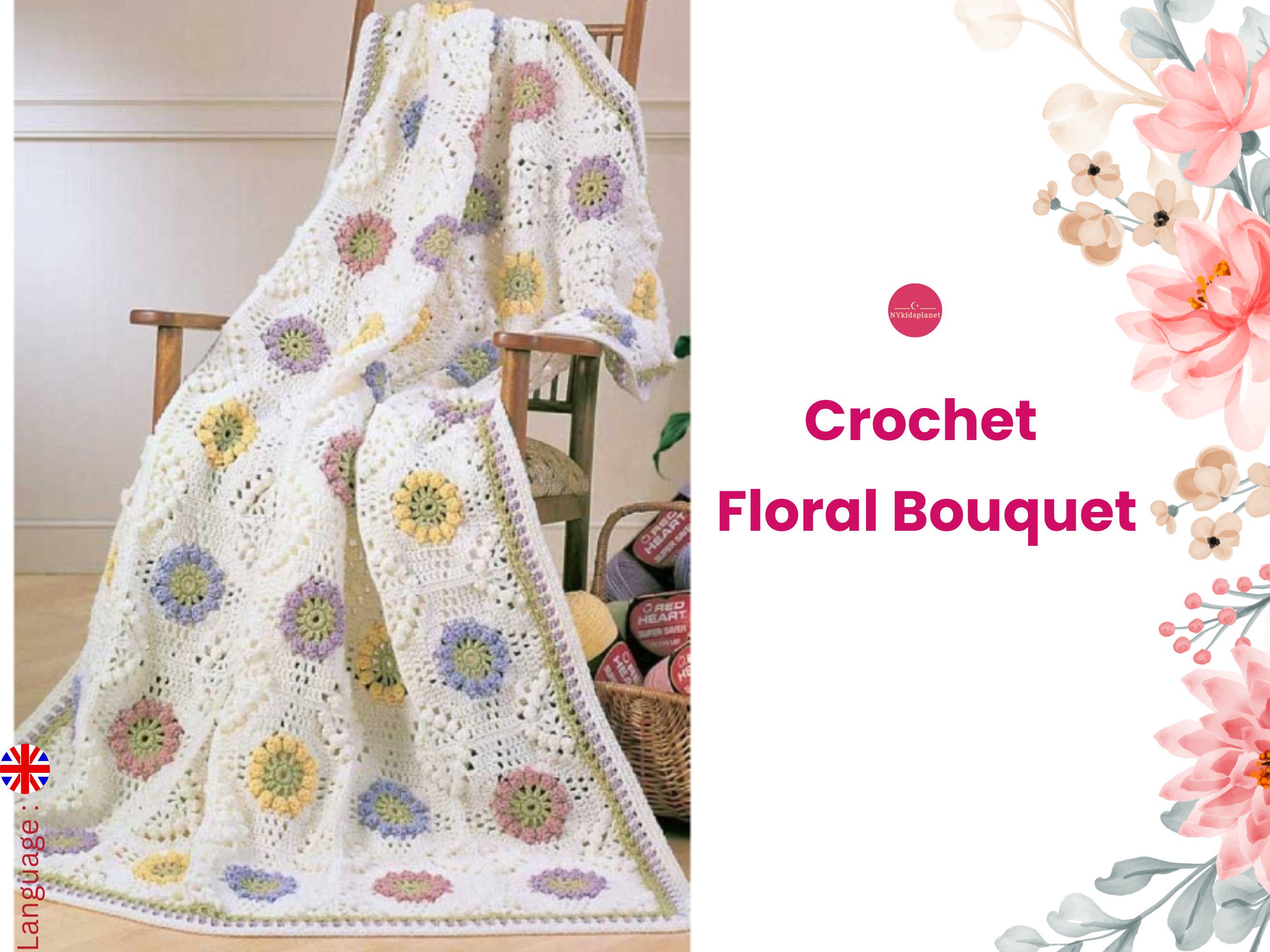 Cozy Days Daisy Blanket Crochet Pattern- Crochet Floral Bouquet ...
