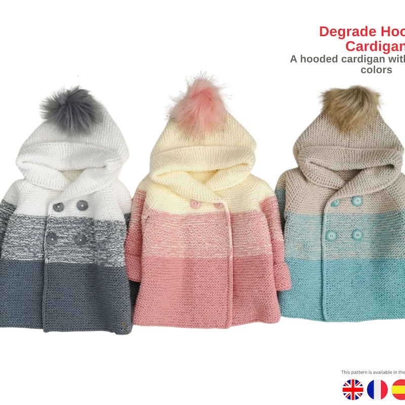 Knitted Gradient Sweater - Etsy