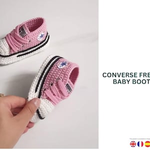 Converse Baby Booties Crochet Pattern PDF – Newborn to 9 Months | Baby ...