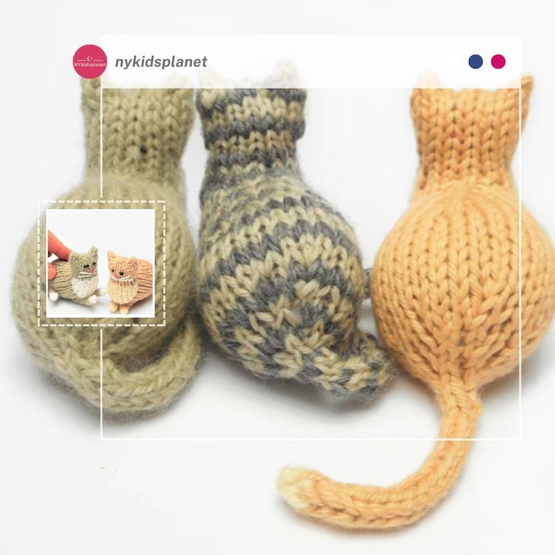 Kitty Knitting Pattern- Cat Knitting Patern-kitten Patern- Beautiful ...