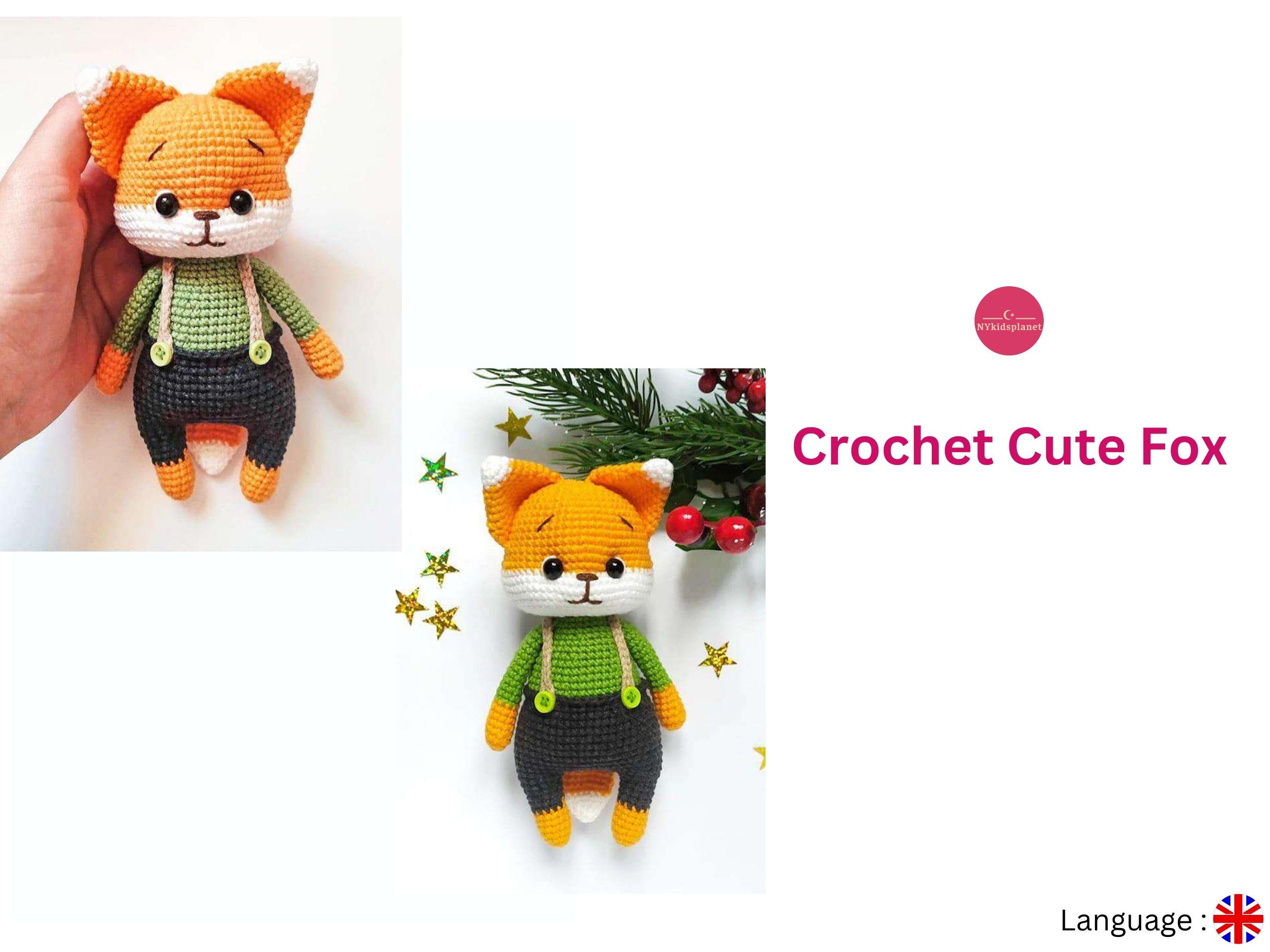 Crochet Fox- Cute Fox Amigrumi Crochet Pattern- Fox Toy for Children ...