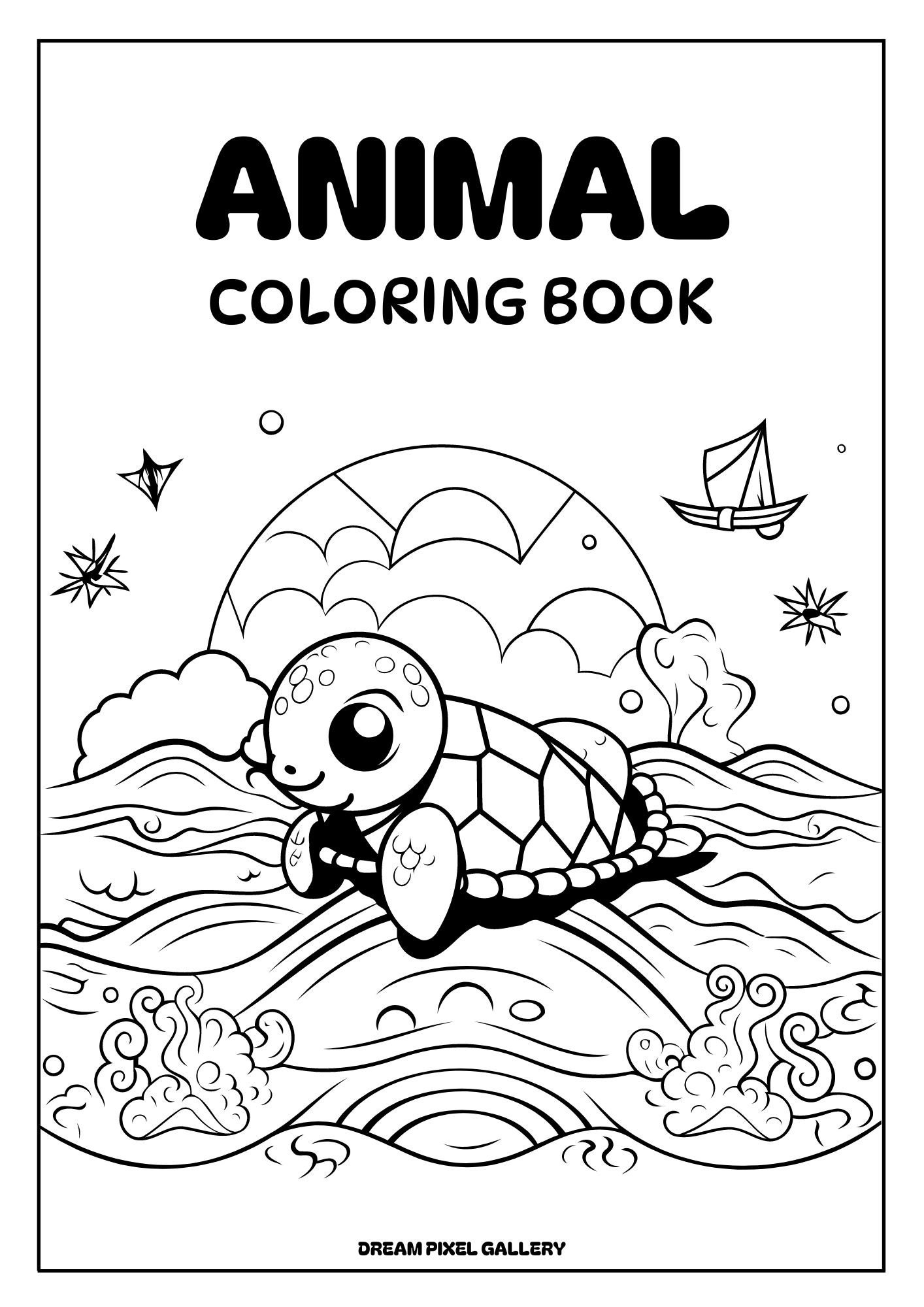 Cute Animals Colouring Book-coloring Book Kids Colouring Book ...