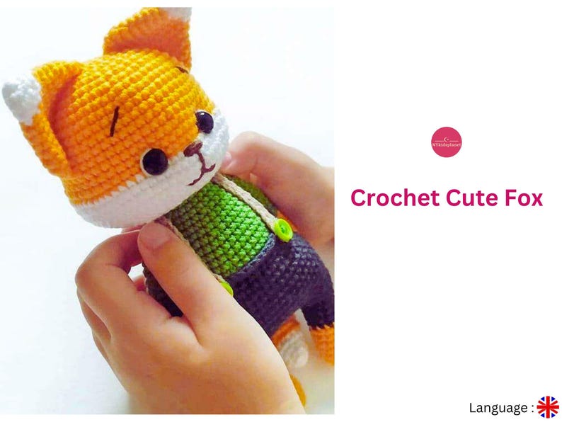 Crochet Fox- Cute Fox Amigrumi Crochet Pattern- Fox Toy for Children ...