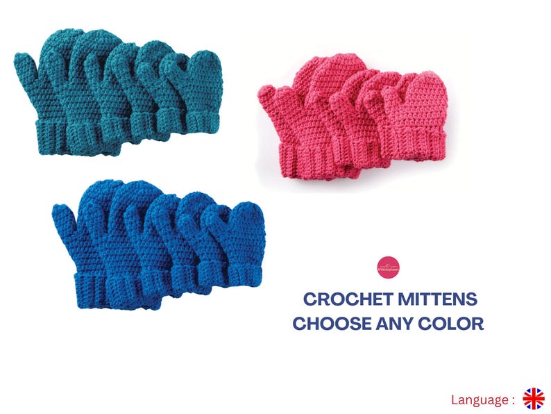 Cozy Crochet Mittens Pattern- All Family Mittens- Easy to Make Crochet ...