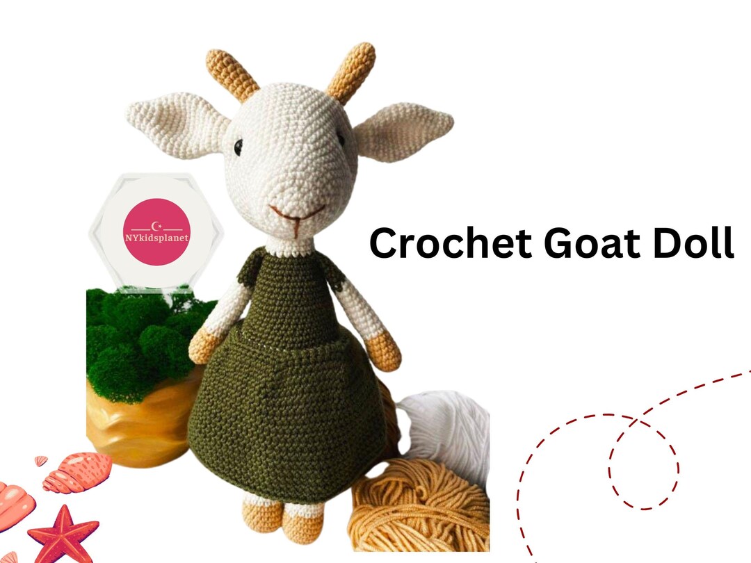 Crochet Goat Doll -crochet Goat Toy-goat Amigurumi Pattern, Crochet ...