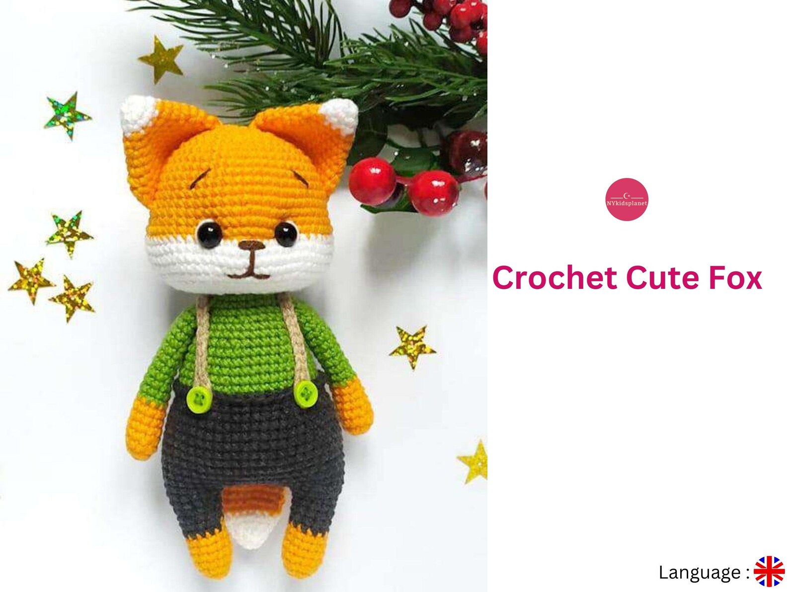 Crochet Fox- Cute Fox Amigrumi Crochet Pattern- Fox Toy for Children ...
