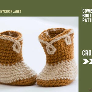 Cowboy Booties Crochet- Kids Crochet Booties- Baby Boots- Easy Baby ...