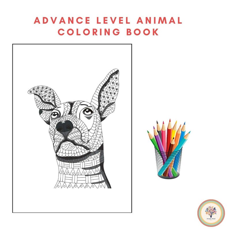 Printable Animal Coloring Pages, Advance Level Coloring Book for Adult ...