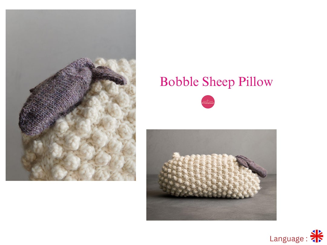 Sheep Pillow- Bubble Sheep Pillow Knitting Pattern- Make Pillow ...