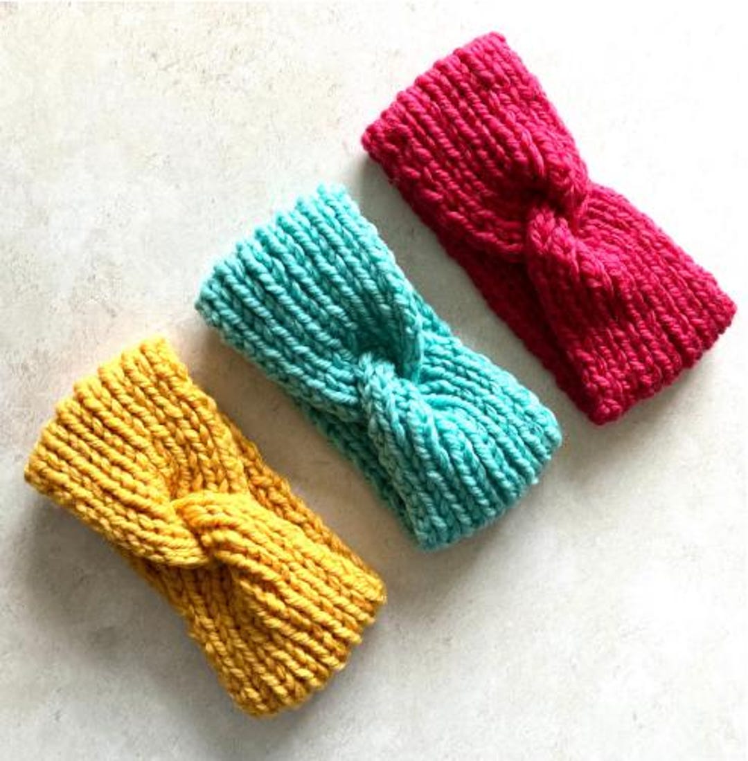 MODÈLE DE TRICOT | Bandeau - Modèle de tricot pour débutant - Bandeau ...