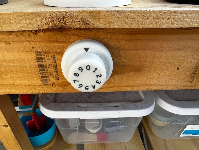 Play Twisting Knob for Kids Kitchen, Includes Mounting Bracket for Easy ...