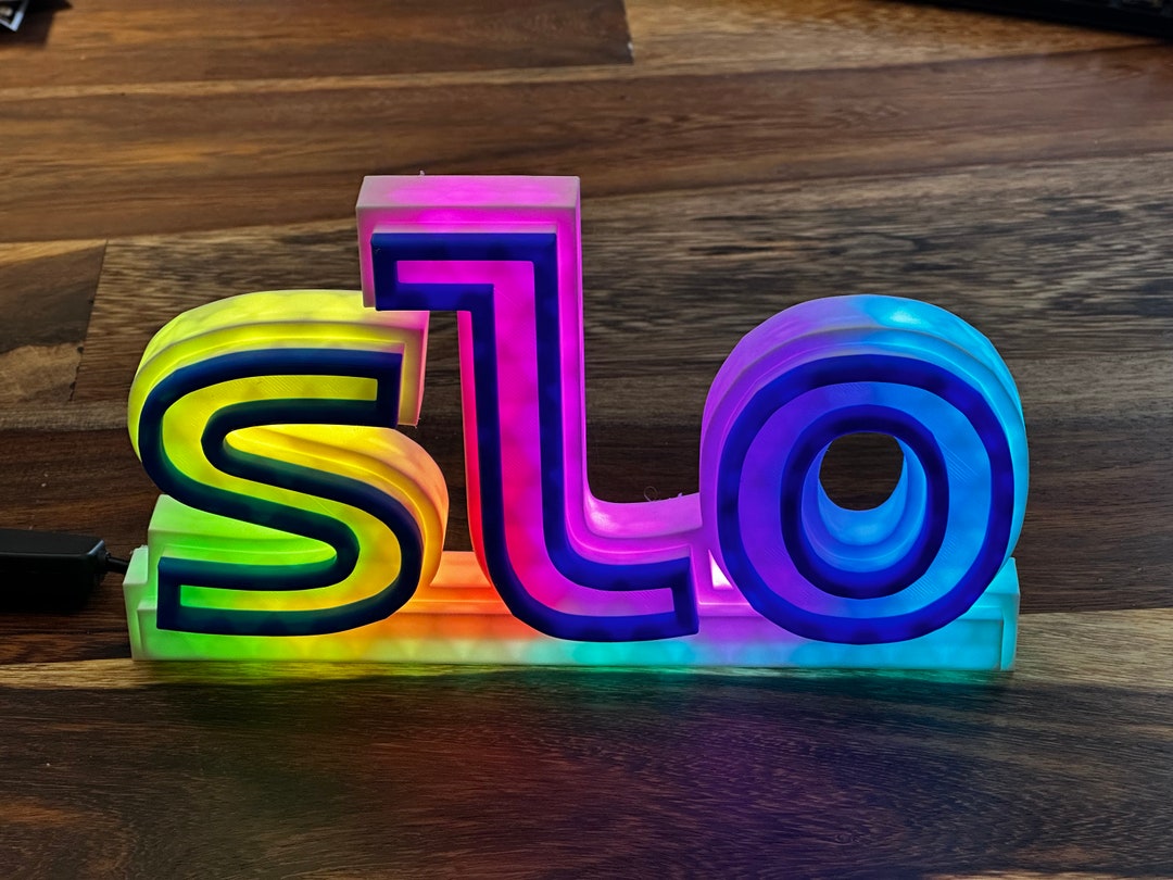 San Luis Obispo slo Led Sign - Etsy