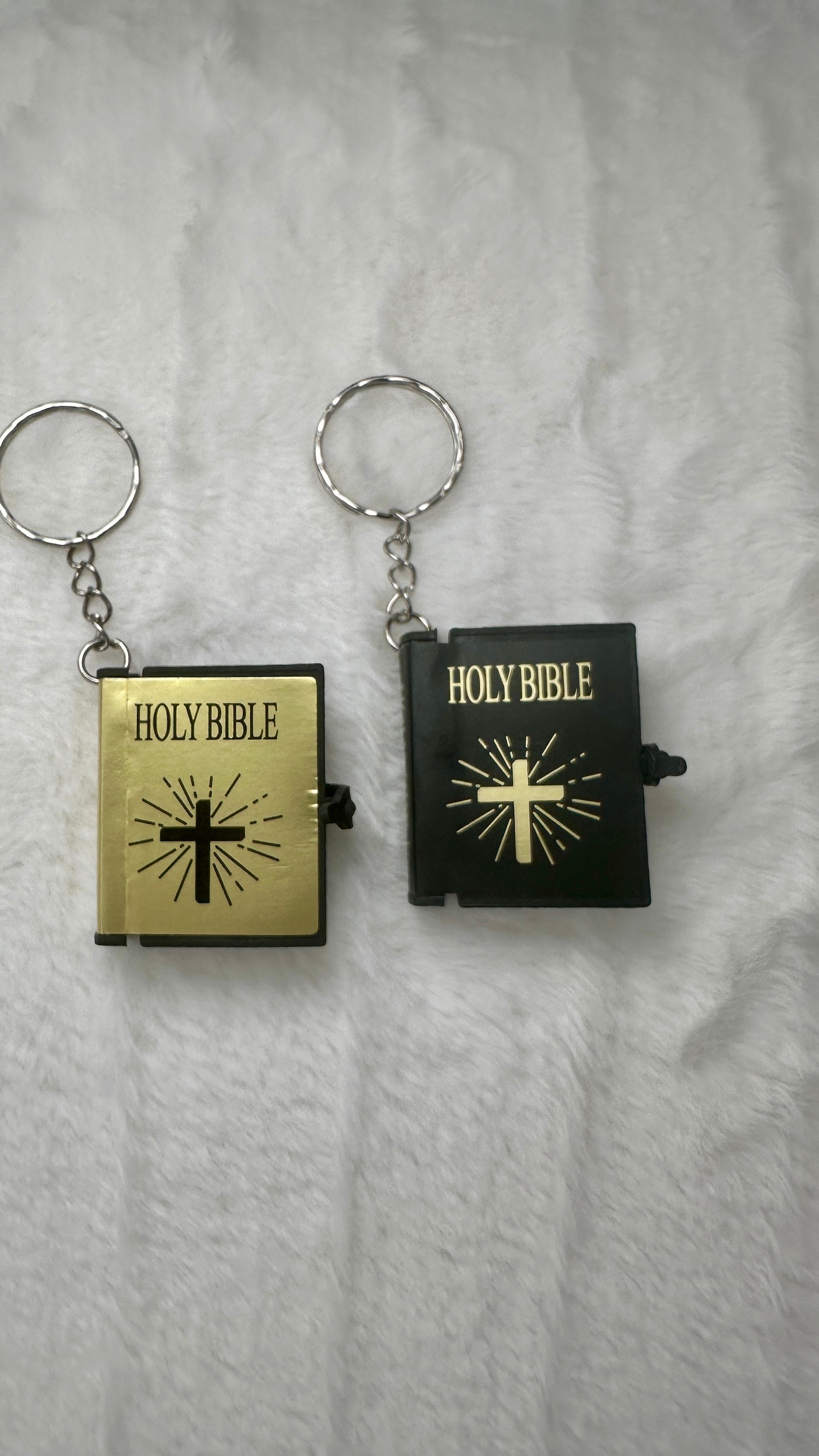 Mini Bible Keychain With Tassels - Etsy