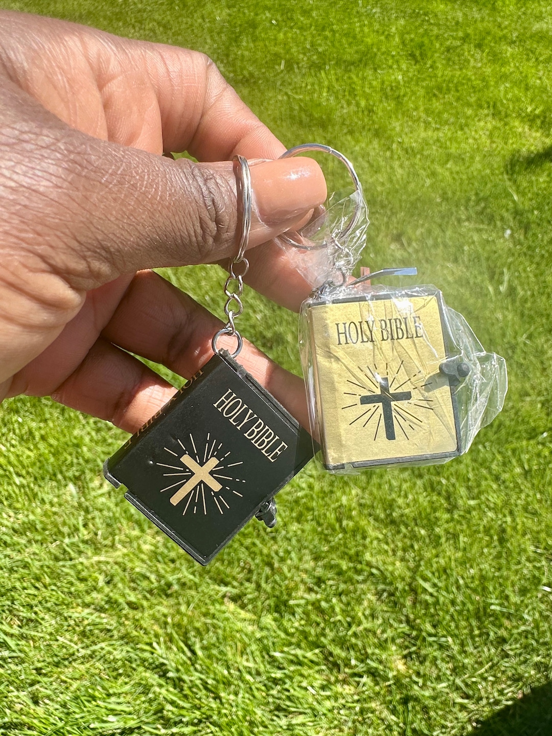 Mini Bible Keychain With Tassels - Etsy