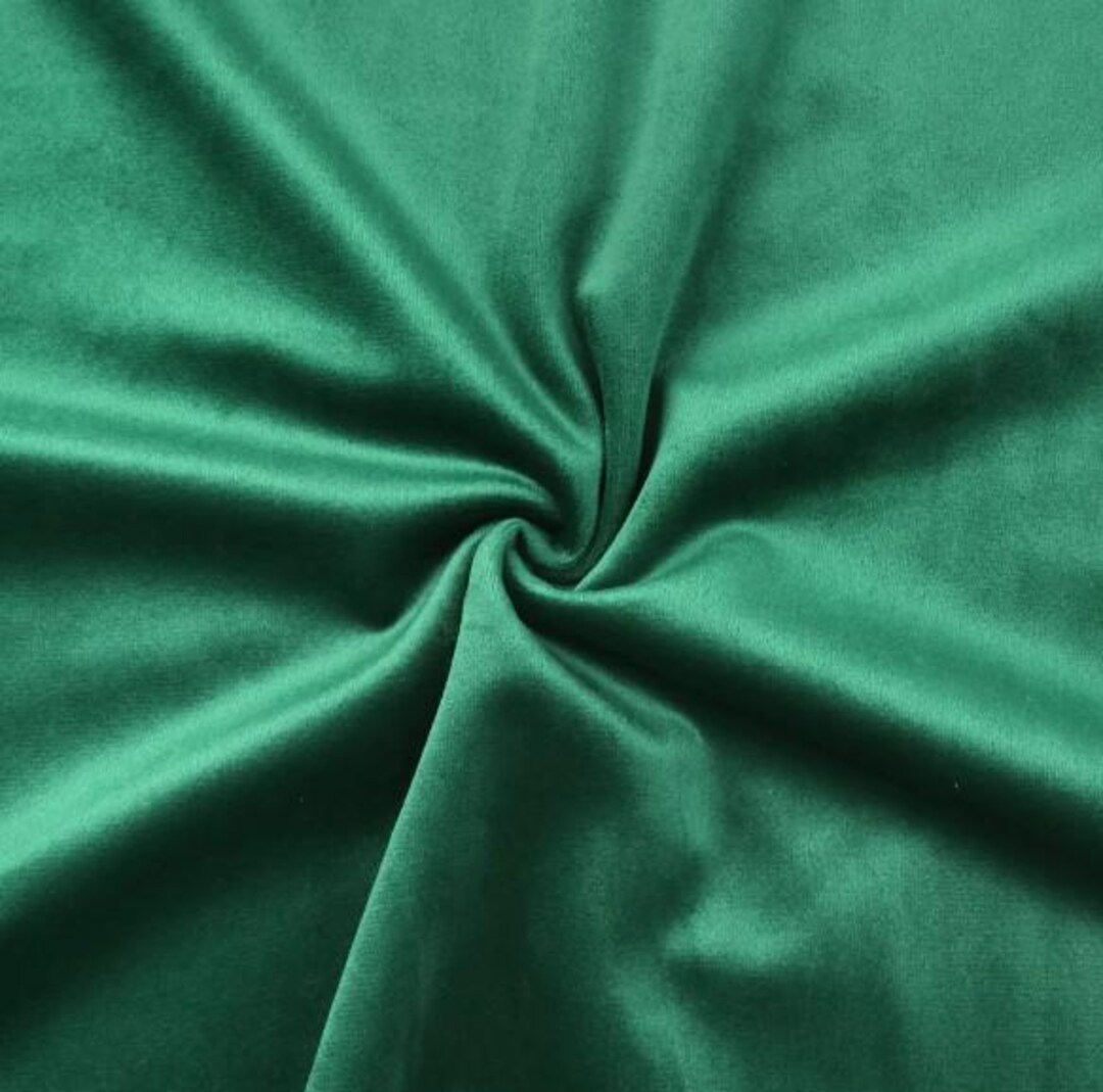 Emerald Green Velvet Fabric by Yard - Etsy