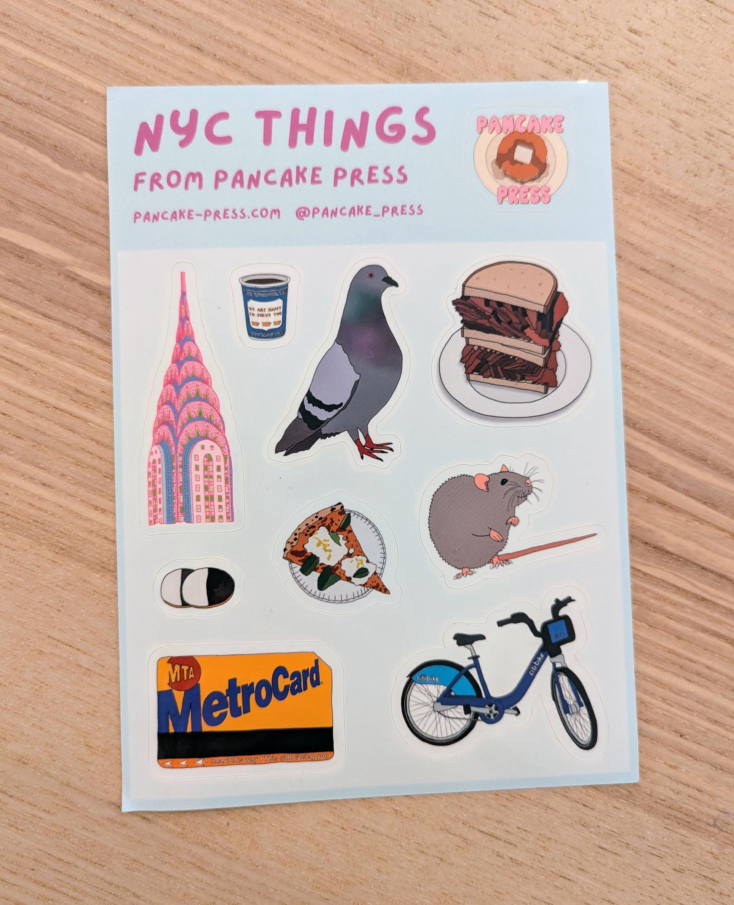 NYC Sticker Sheet | 9 Iconic NYC Landmarks & Faves - Etsy