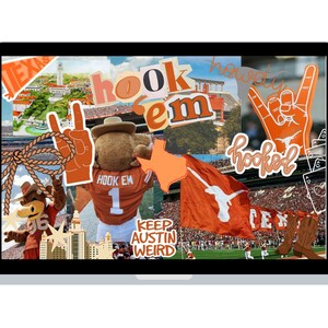 UT Digital Collage, Desktop Background, College Computer Background ...