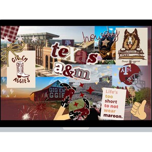 ATM Digital Collage, Desktop Background, College Computer Background ...