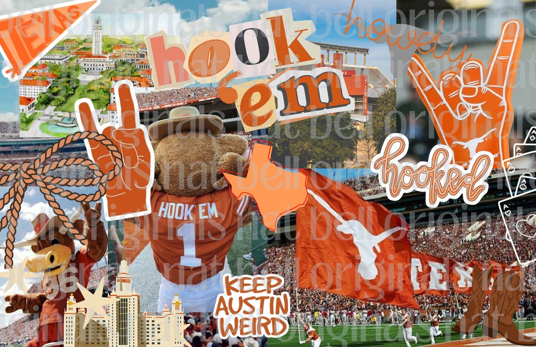 UT Digital Collage, Desktop Background, College Computer Background ...