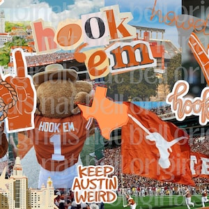 UT Digital Collage, Desktop Background, College Computer Background ...