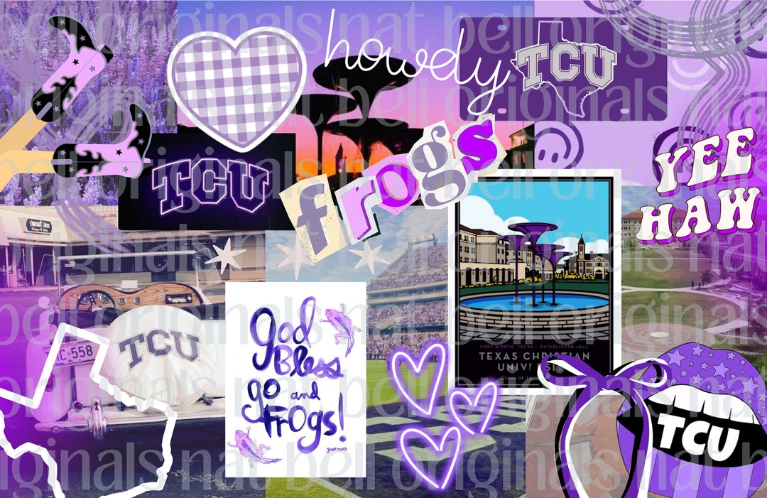TCU Digital Collage, Desktop Background, College Computer Background ...