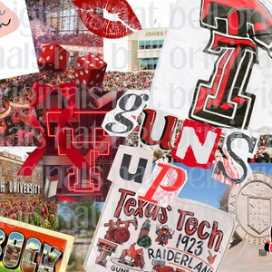 Texas Tech Digital Collage, Desktop Background, College Computer ...