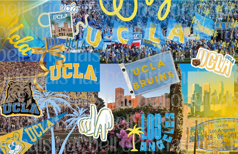 UCLA Digital Collage, Desktop Background, College Computer Background ...