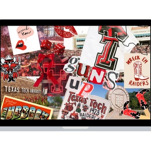 Texas Tech Digital Collage, Desktop Background, College Computer ...