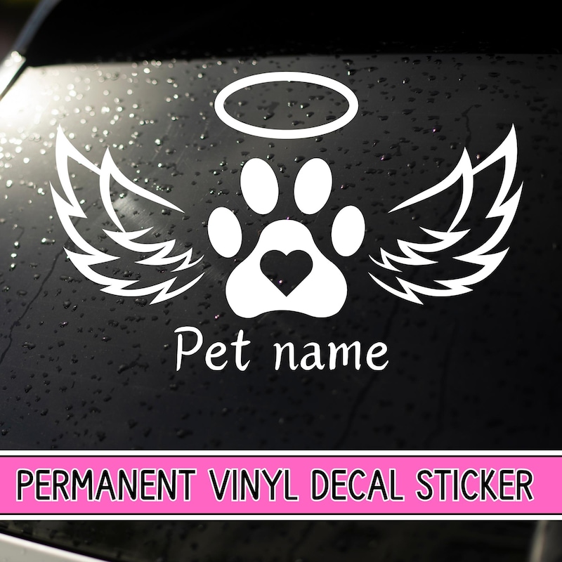 Dog Memorial Decal - Etsy