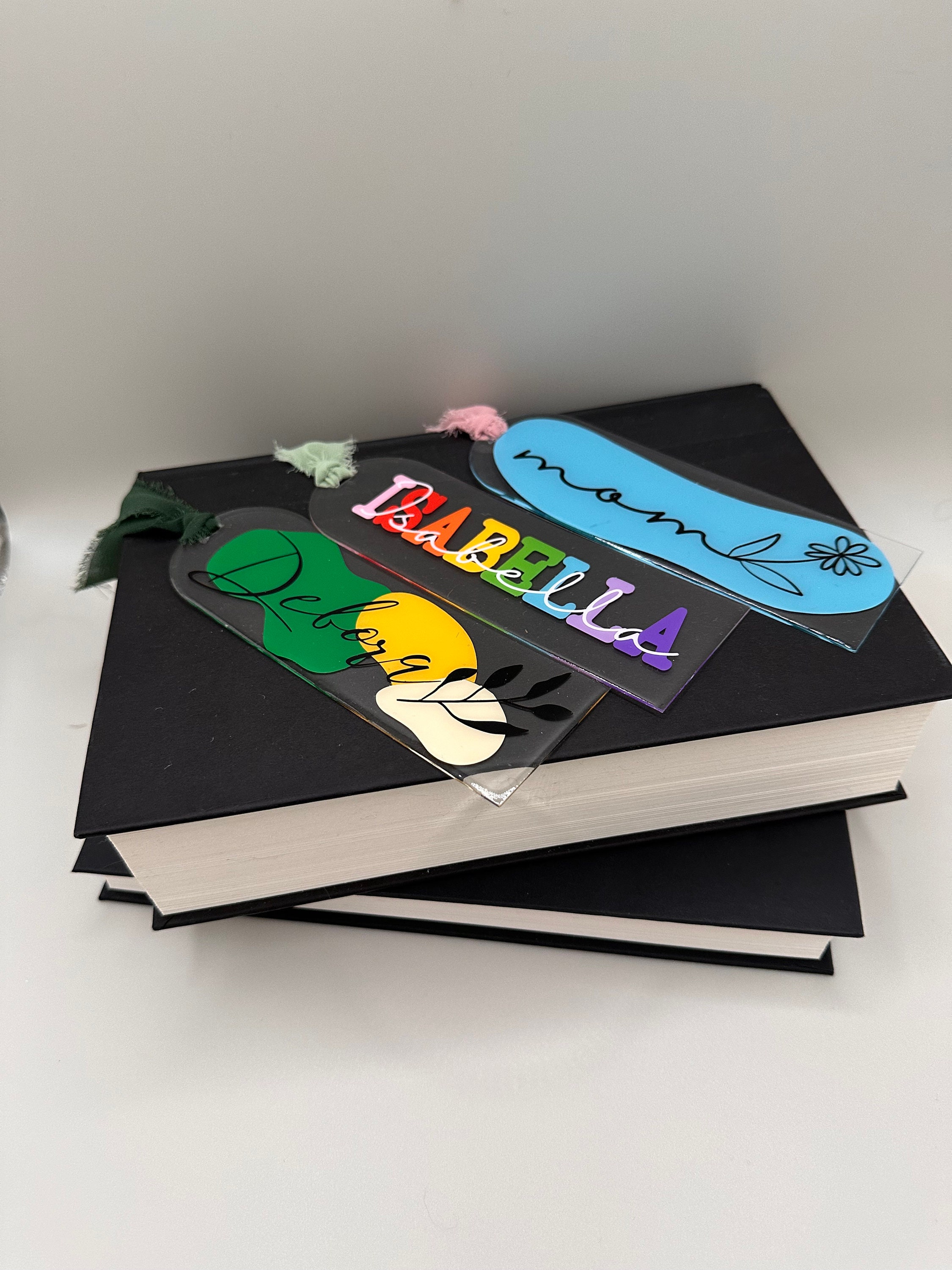 Personalized Name Bookmark Acrylic Bookmark Unique Gift Idea Party ...