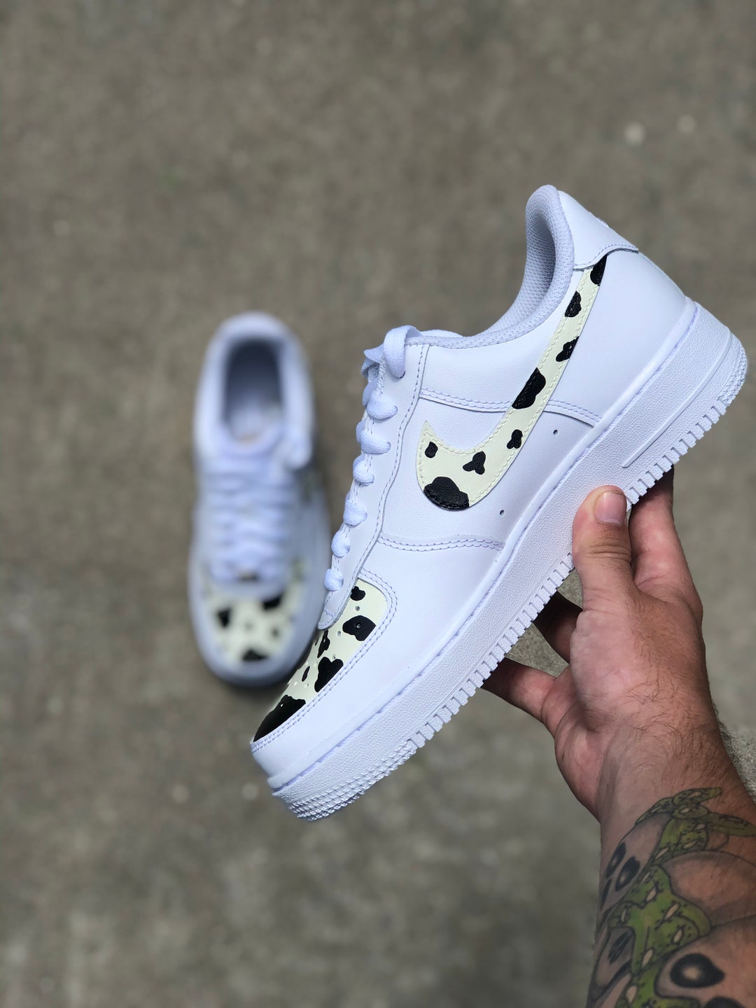 Custom AF1 Cow Print Cows Cow Shoes New Custom Air - Etsy