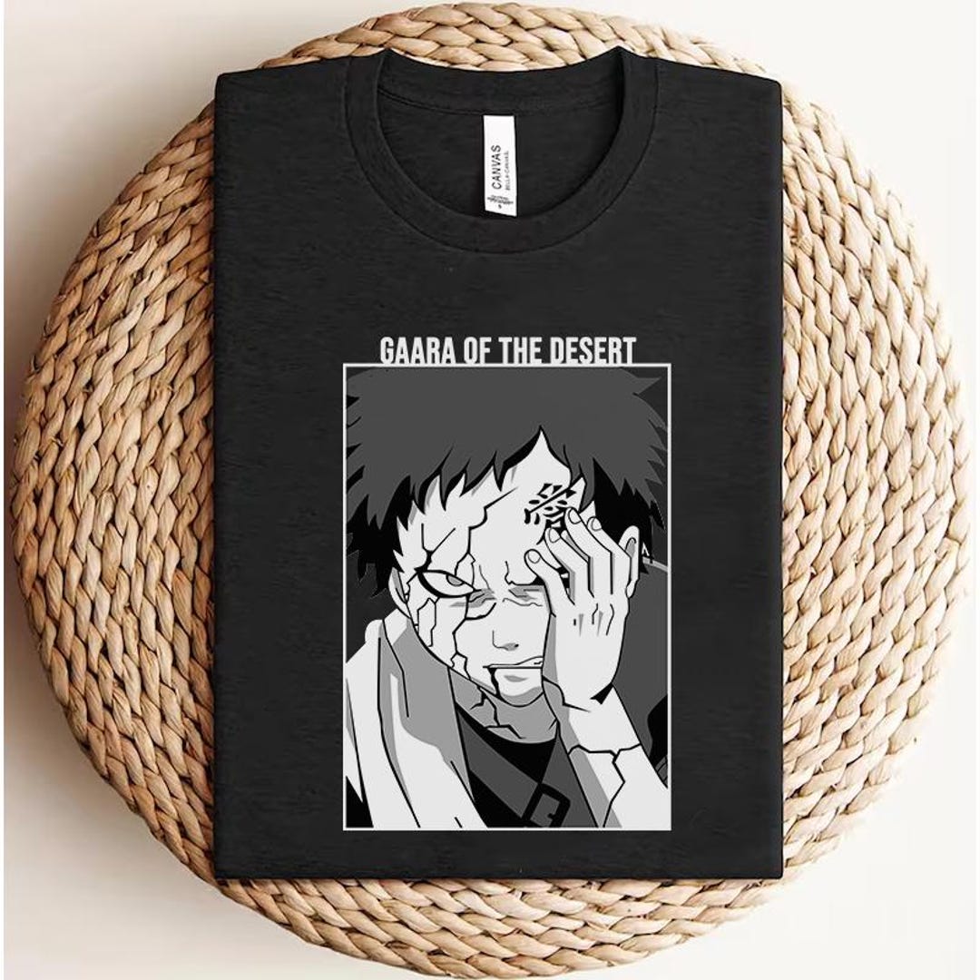 Gaara Shirt, Naruto Gift, Manga Shirt, Anime Gift, Vintage Anime Shirt ...