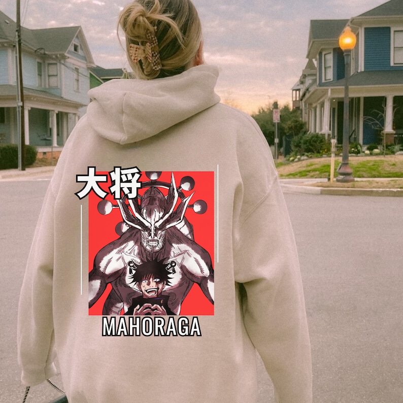 Mahoraga Hoodie Jujutsu Kaisen Megumi Hoodie, Anime Lover Hoodie, Anime ...