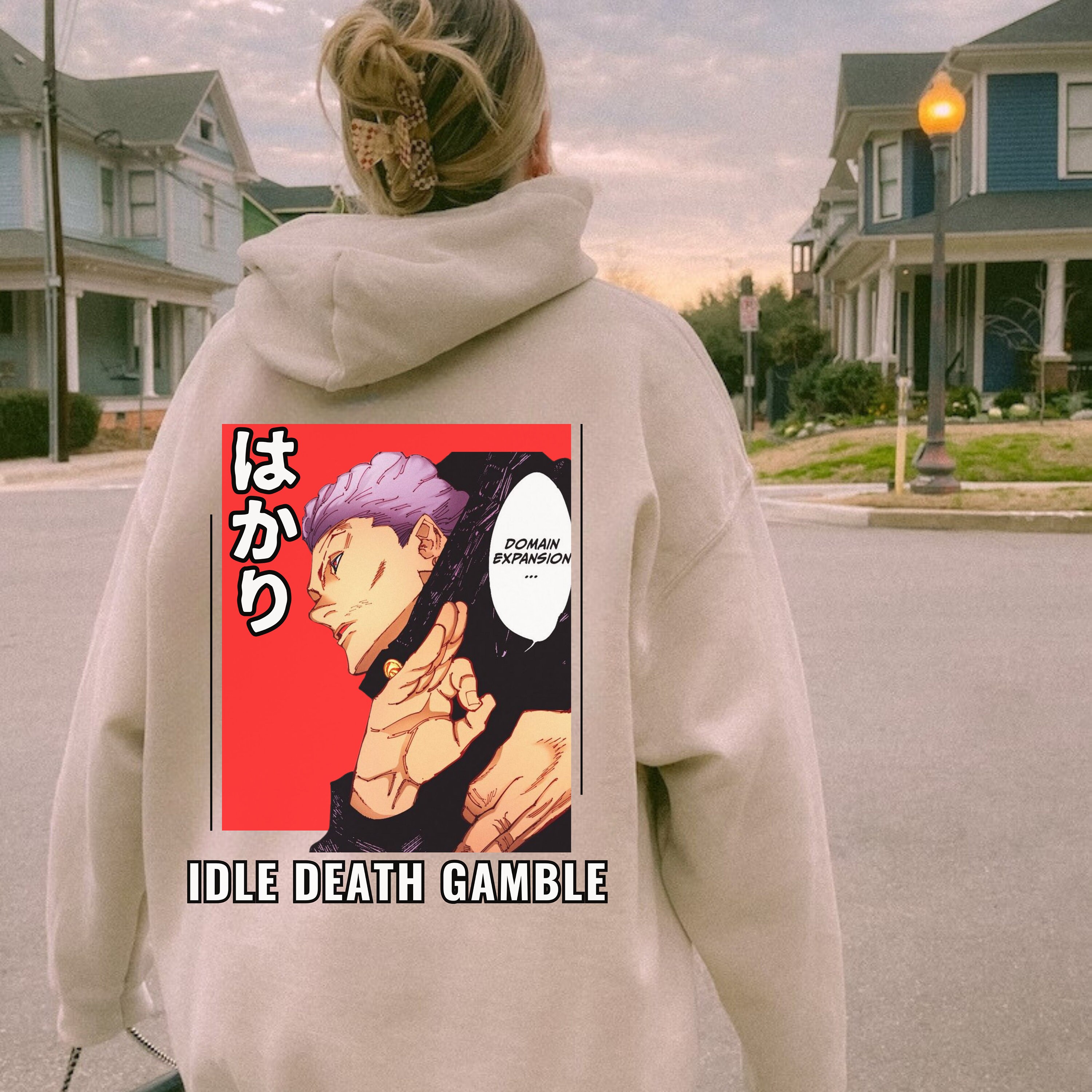Hakari Vintage Hoodie, Domain Expansion Hakari,vintage Anime Hoodie ...