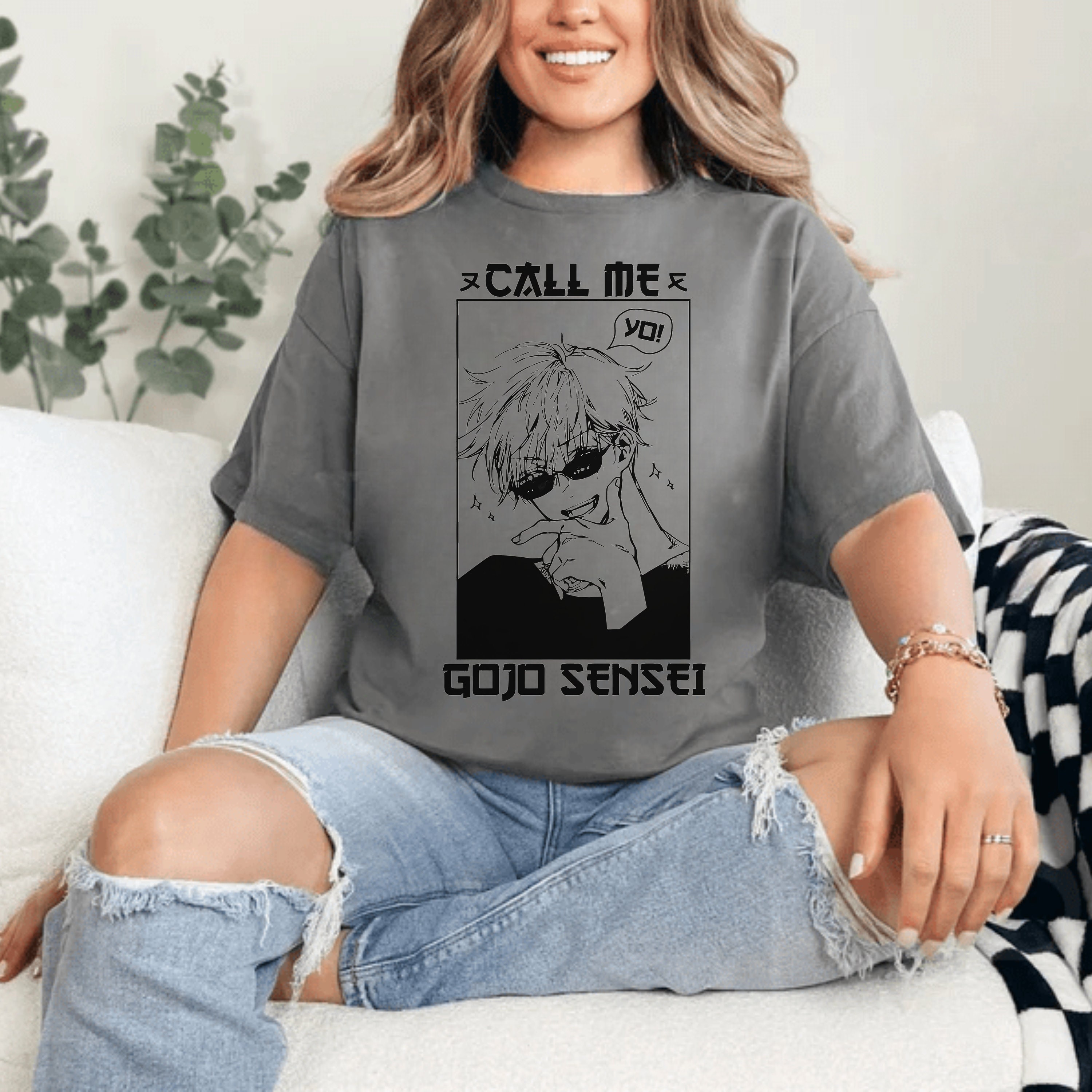 Funny Gojo Satoru Shirt, Jujutsu Kaisen Shirt, Gojo Satoru JJK, Gojo ...