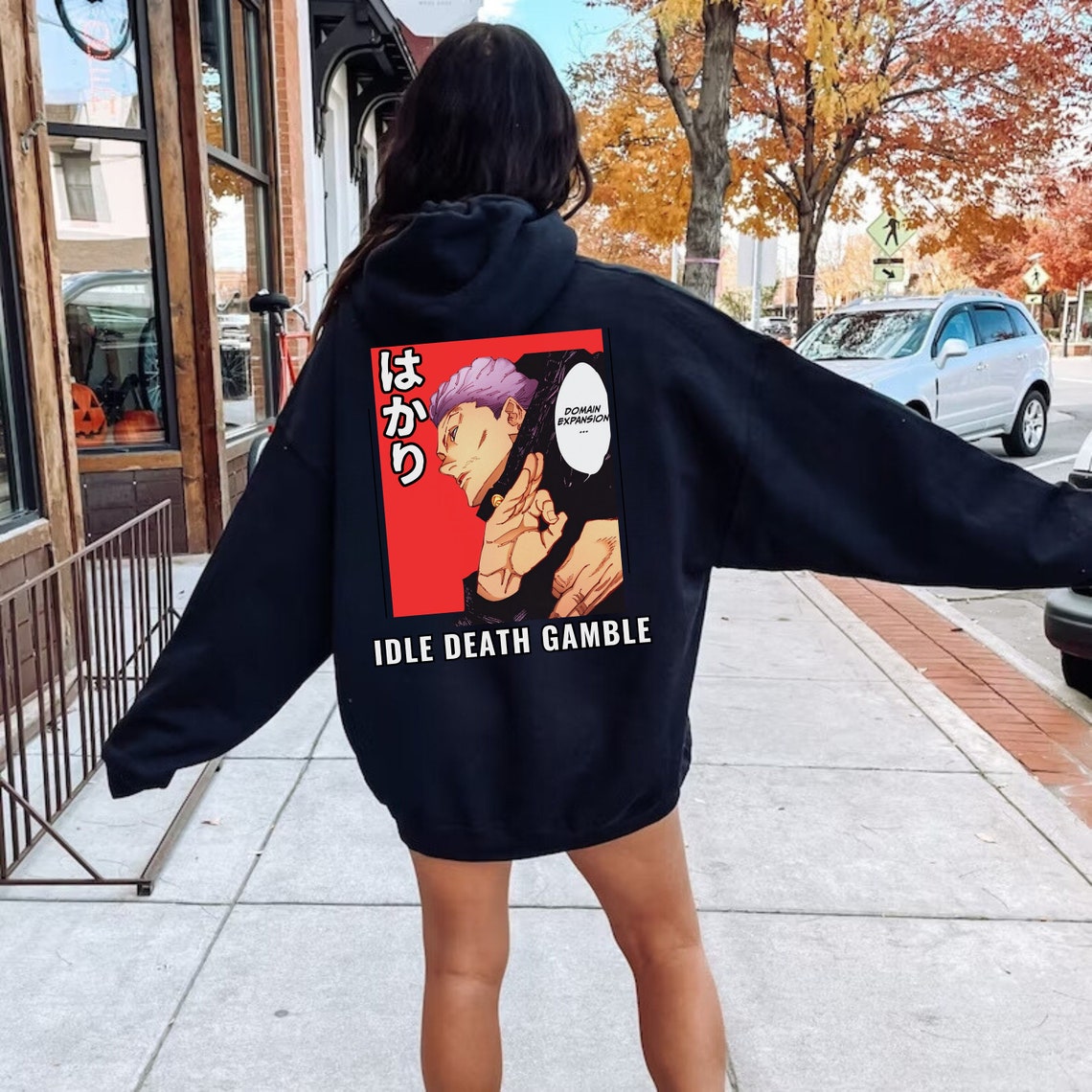 Hakari Vintage Hoodie, Domain Expansion Hakari,vintage Anime Hoodie ...