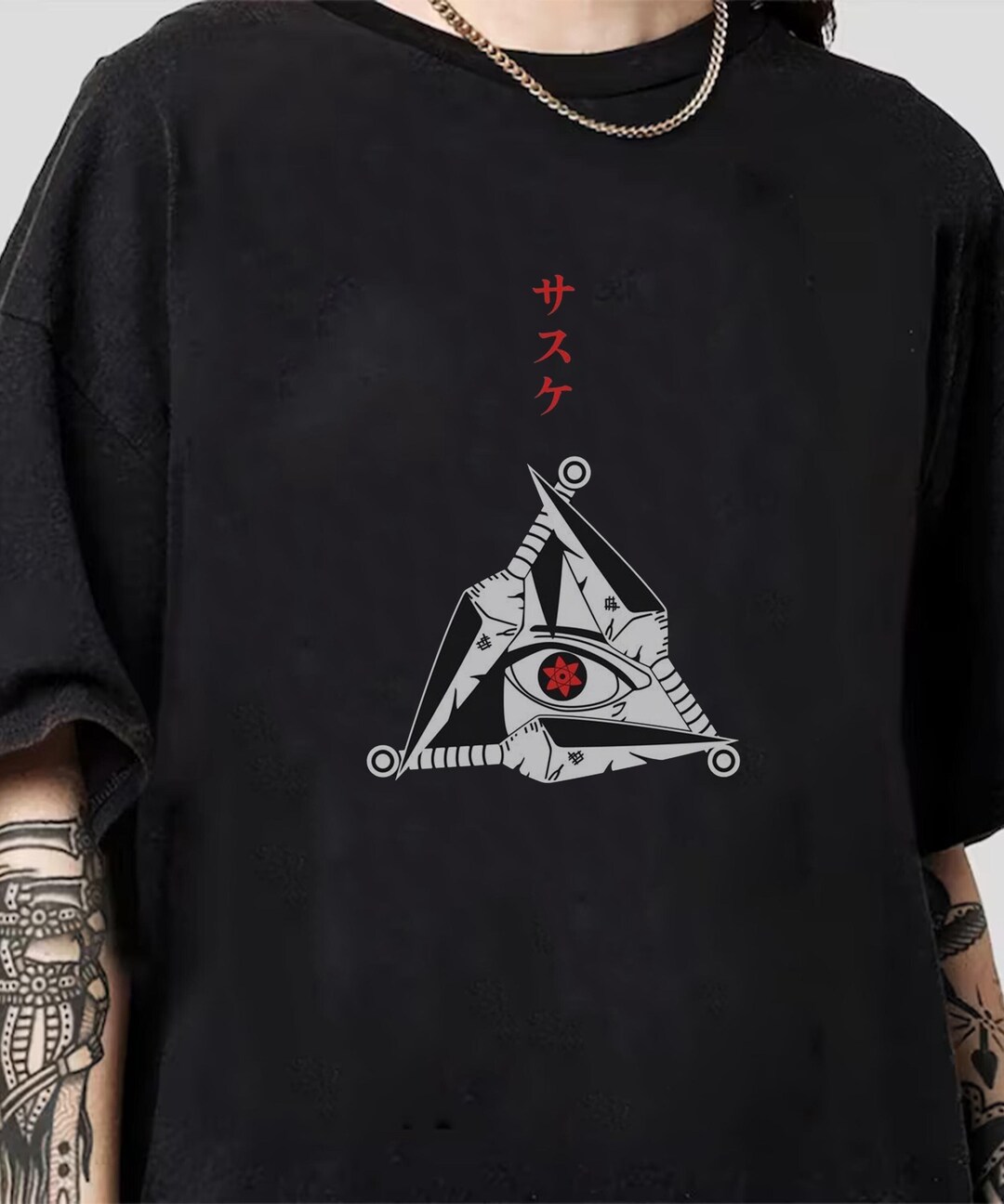 Sasuke Shirt, Naruto Sasuke Gift, Manga Shirt, Anime Gift, Vintage ...