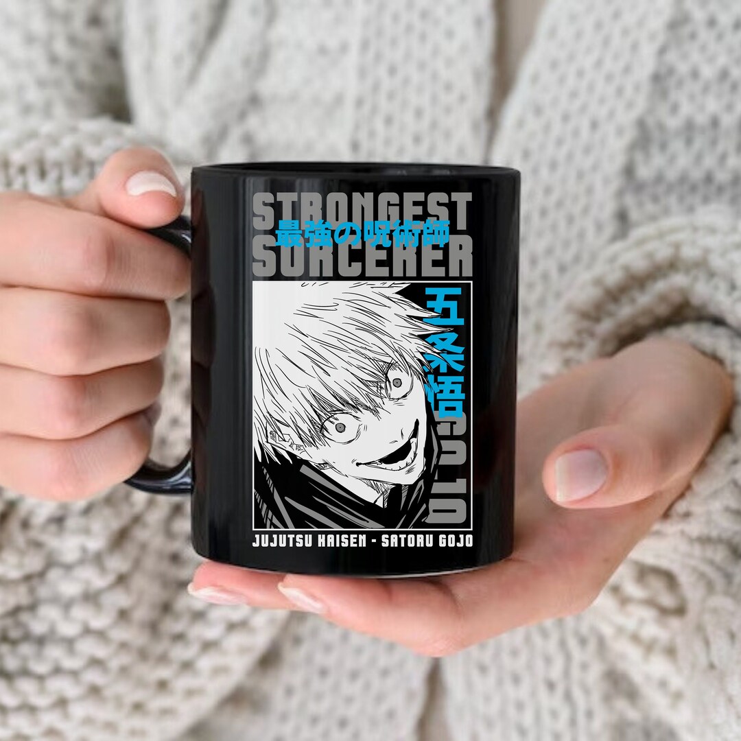 Gojo Satoru Mug, Anime Mug, Anime Funny Mug, Anime Funny Gift, Accent ...