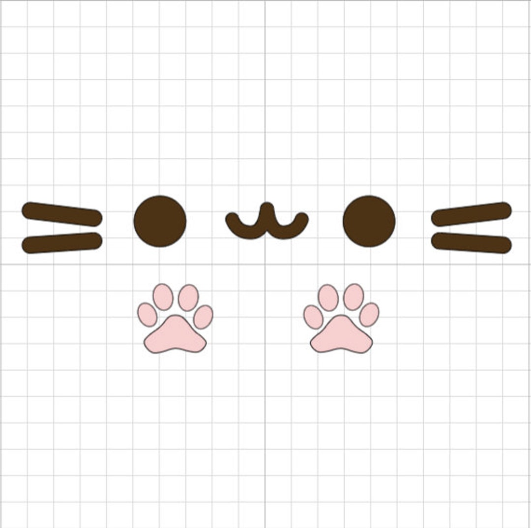 SVG Cut File Cat Face Perfect for Cricut, DIY Felt Crafting - Etsy