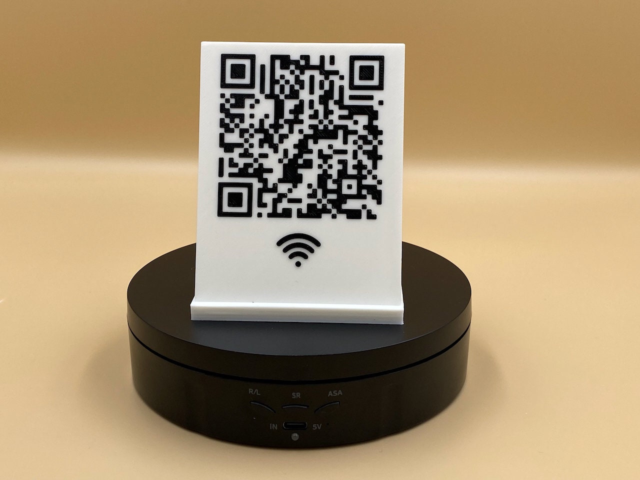 3D Printed Custom QR Code Wifi Sign, Elegant 3d-printed Wifi Qr-code ...