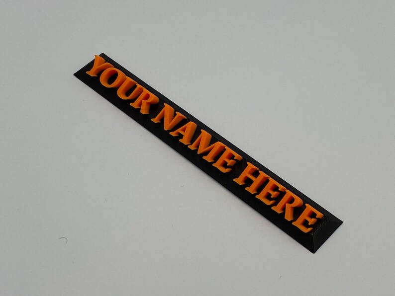 Custom Desk Name Plate, 3D Printed Plastic Name Plate, Multi-color ...