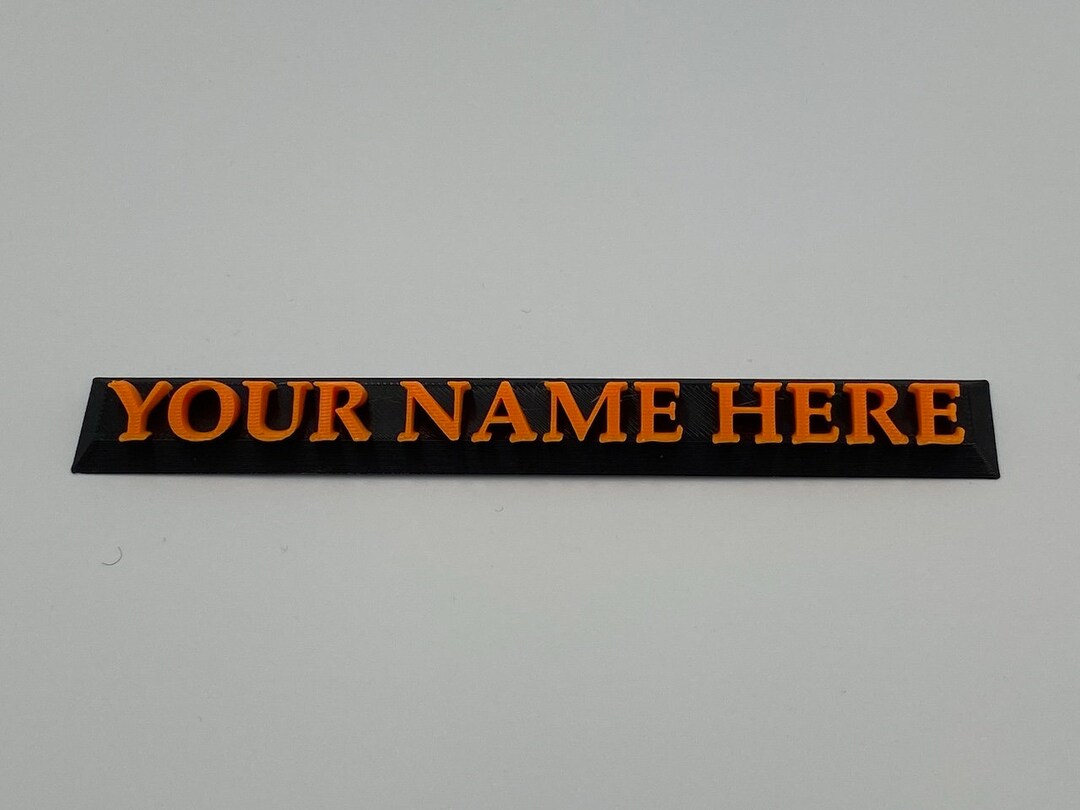 Custom Desk Name Plate, 3D Printed Plastic Name Plate, Multi-color ...