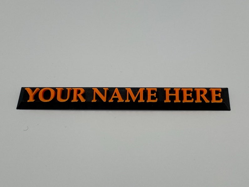 Custom Desk Name Plate, 3D Printed Plastic Name Plate, Multi-color ...
