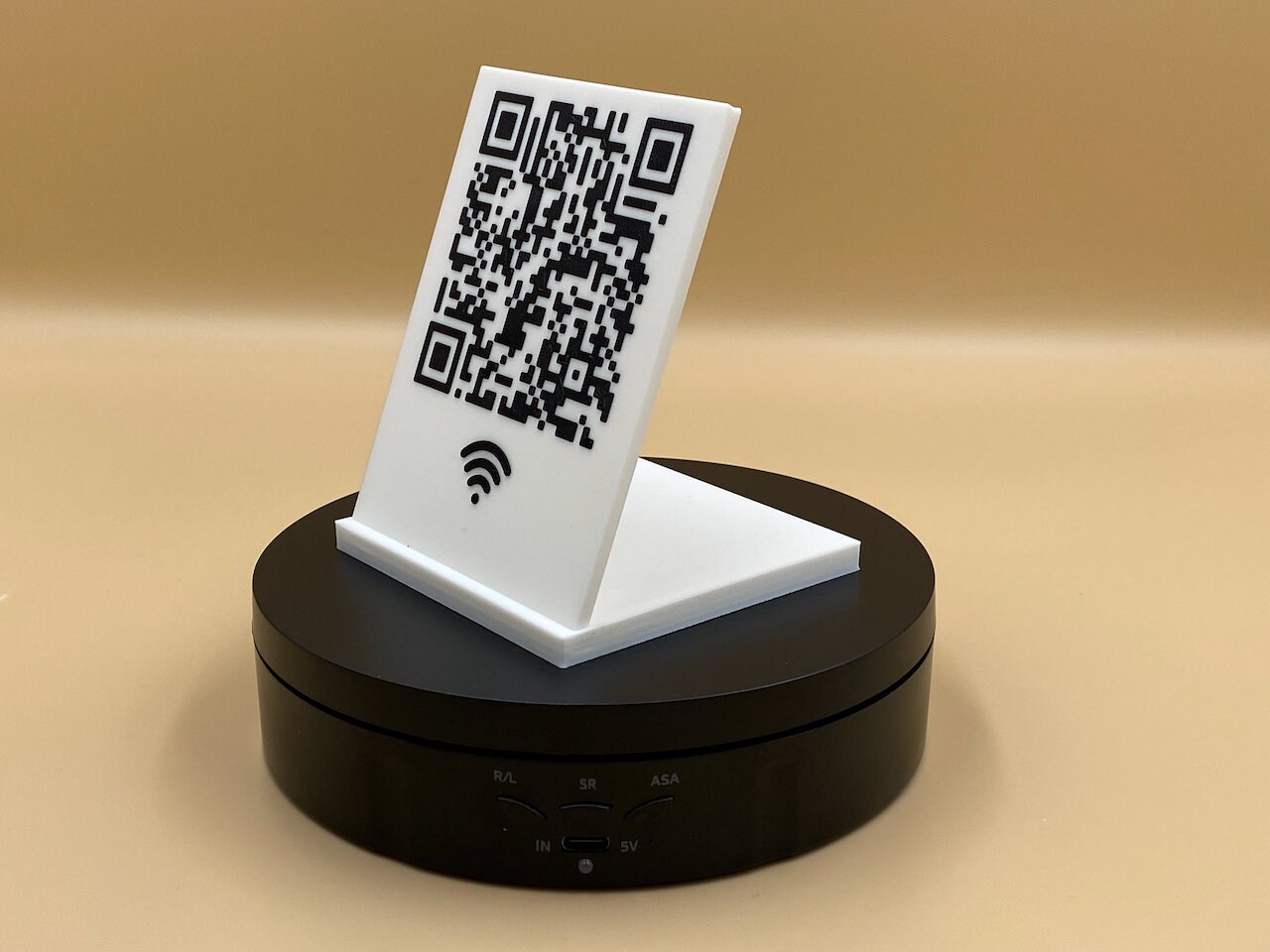 3D Printed Custom QR Code Wifi Sign, Elegant 3d-printed Wifi Qr-code ...