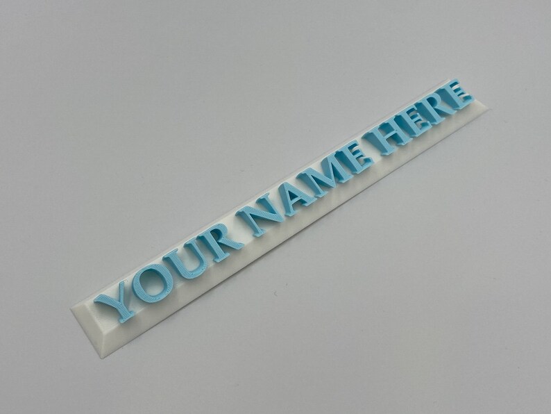 Custom Desk Name Plate, 3D Printed Plastic Name Plate, Multi-color ...
